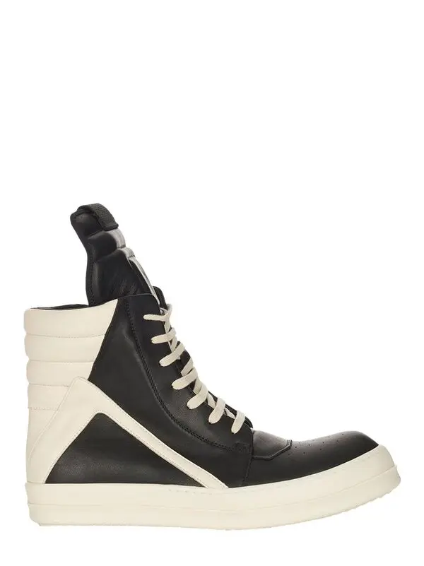 Rick Owens Hollywood Geobasket High-top Sneakers - Black