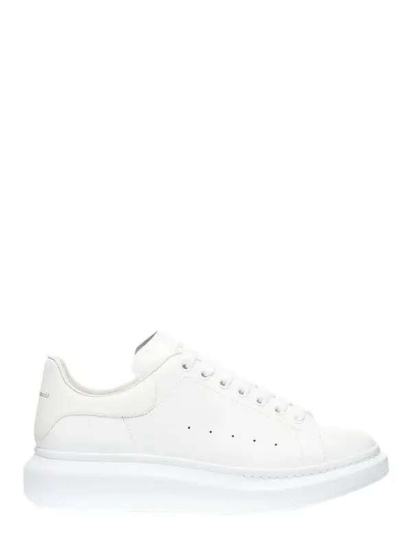 Alexander McQueen Oversized Sneaker With Glow-in-the-dark Heel - White