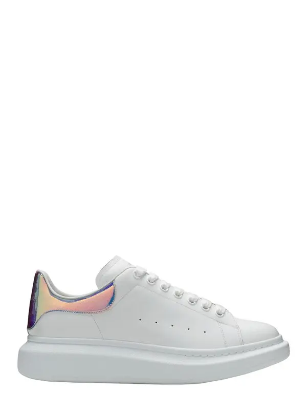 Alexander McQueen Oversized Iridescent Sneaker - White