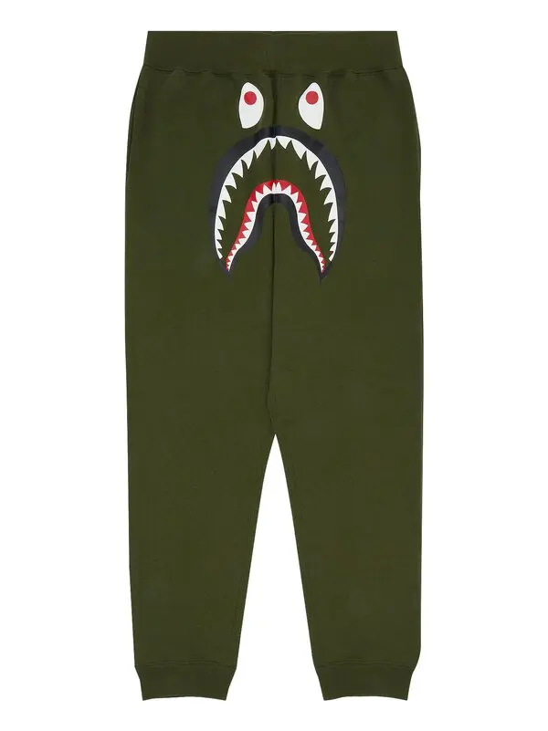 A BATHING APE Shark Sweatpants - Green