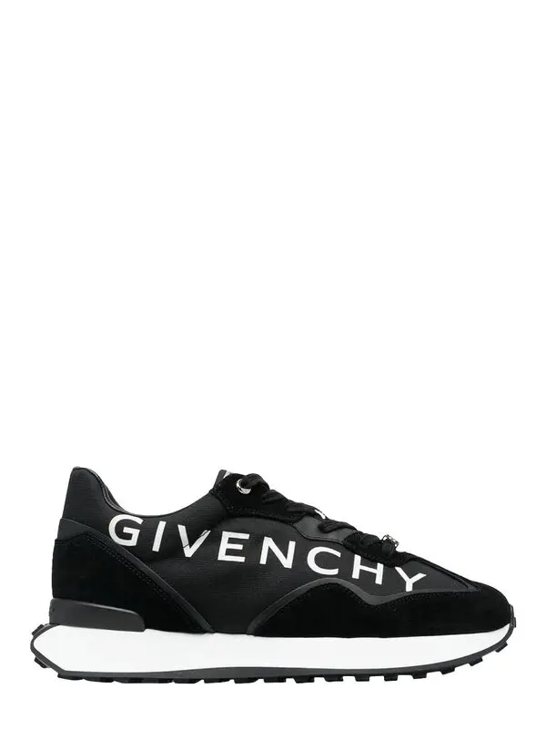 Givenchy Giv Runner Logo Print Sneakers - Black