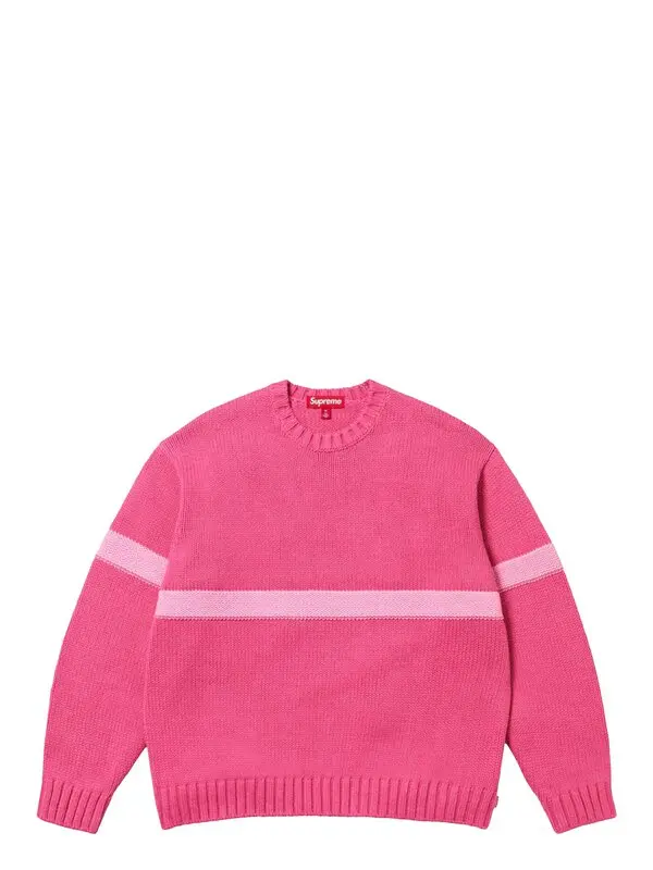 Supreme Tonal Appliqué Sweater - Pink