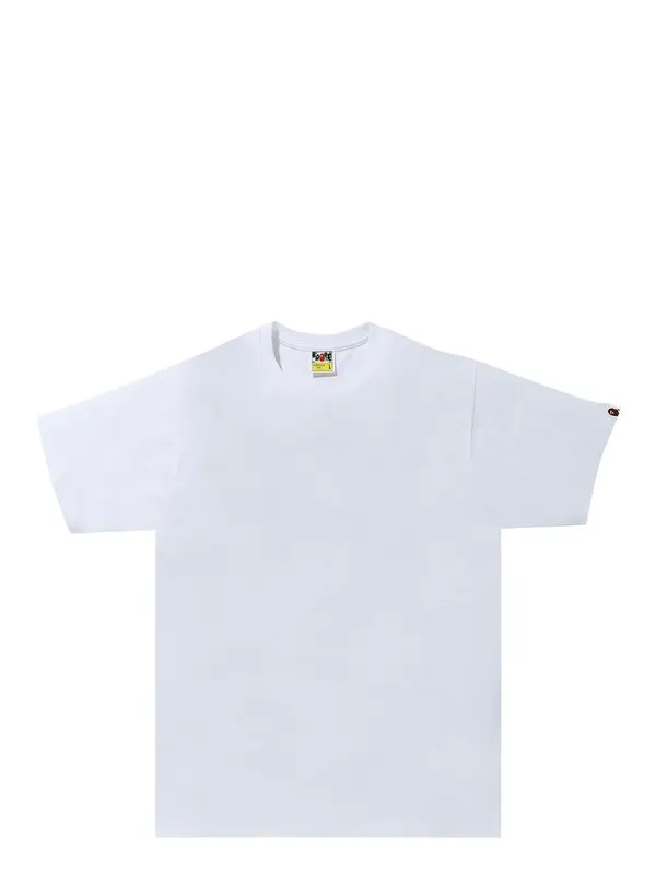 A BATHING APE 1st Camo Wgm Ape Head Overlap Tee - White