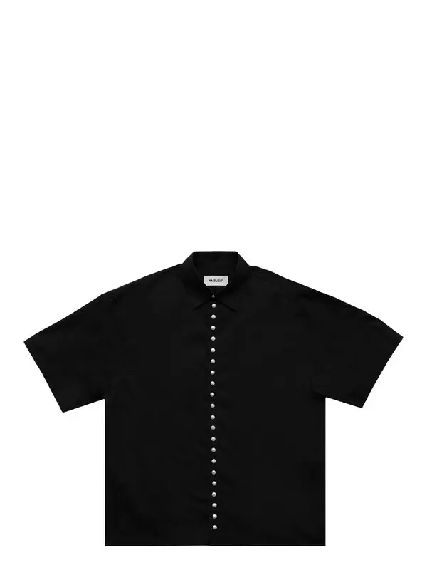 AMBUSH Pearl Button Shirt - Black