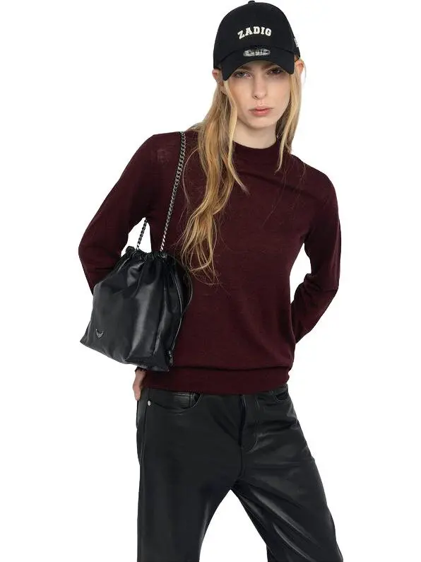 Zadig&Voltaire Ivy Cashmere Sweater - Burgundy / Red