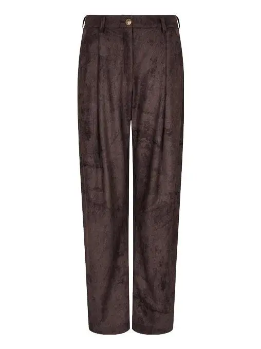 Giorgio Armani Single-pleat Trousers - Brown