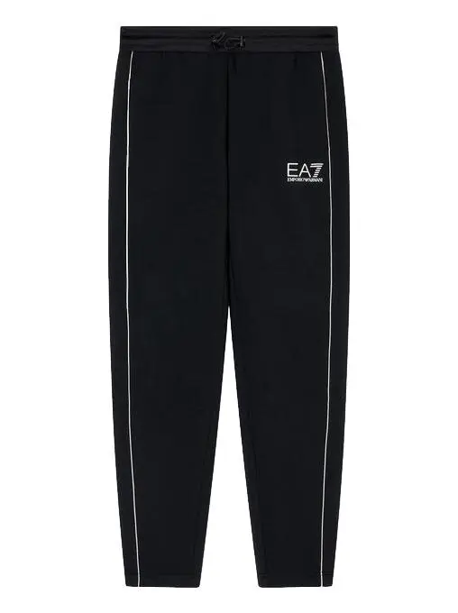 Emporio Armani Gold Label Viscose-blend Joggers - Black