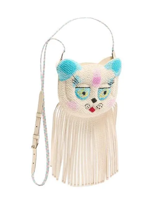 Valentino Garavani Le Chat De La Maison Shoulder Bag - Natural