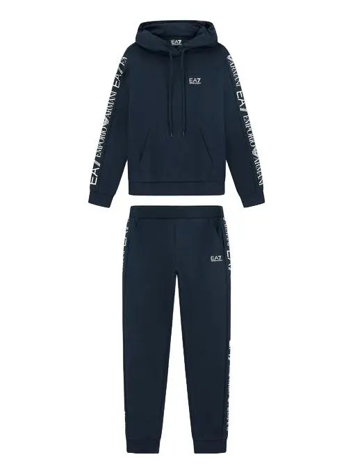 EA7 Cotton-blend Tracksuit - Blue