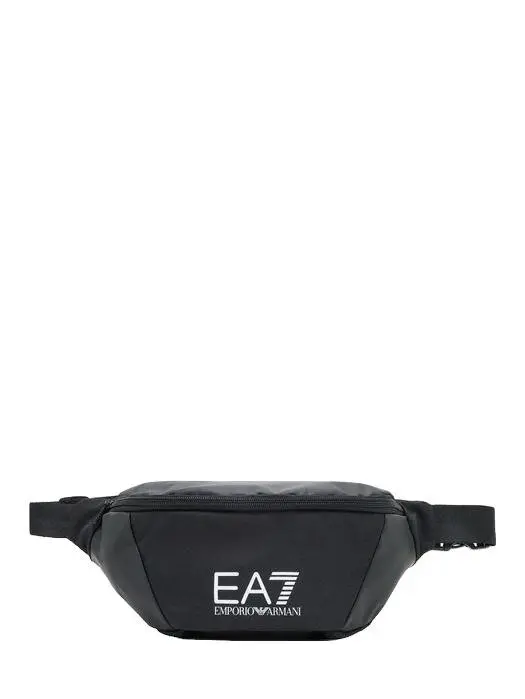 Emporio Armani Train Core Belt Bag With Logo - Black