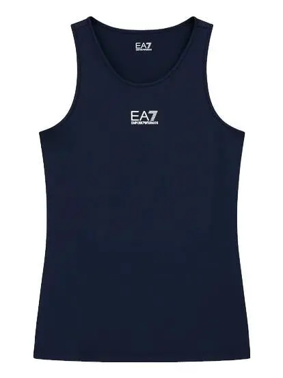 EA7 Tennis Pro Top In Ventus7 Technical Fabric - Blue