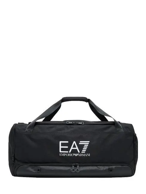 EA7 Train Core Large Gym Bag With Logo - Black