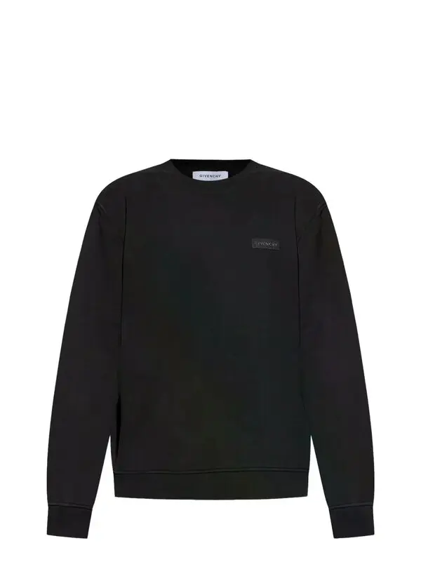 Givenchy Logo-plaque Sweatshirt - Black