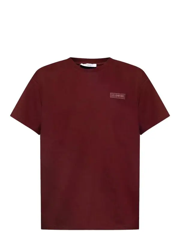 Givenchy Logo-patch Cotton T-shirt - Red