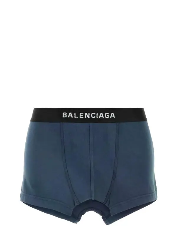 Balenciaga Logo-band Boxers - Blue