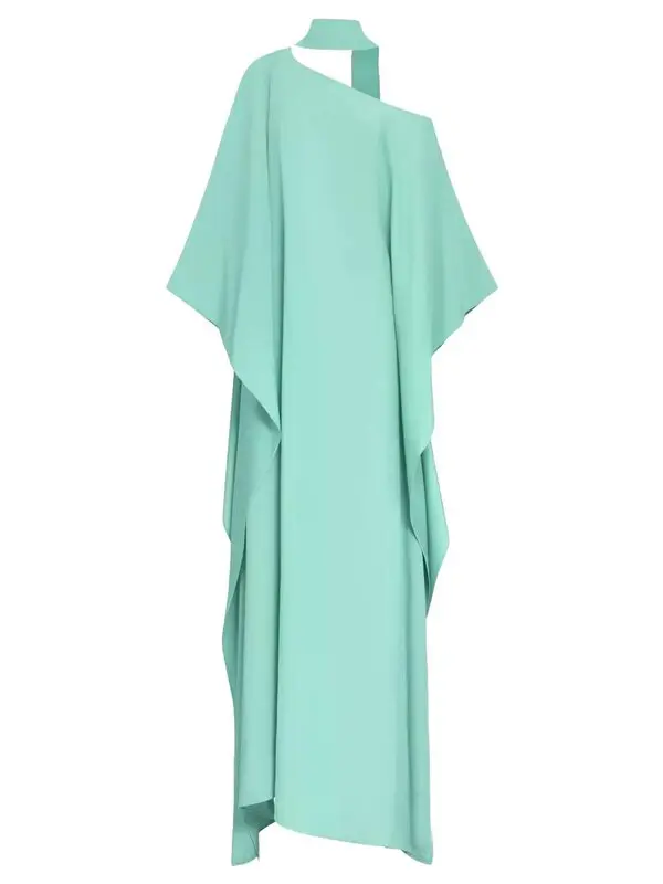 TALLER MARMO Barths Asymmetric-neckline Maxi Dress - Blue