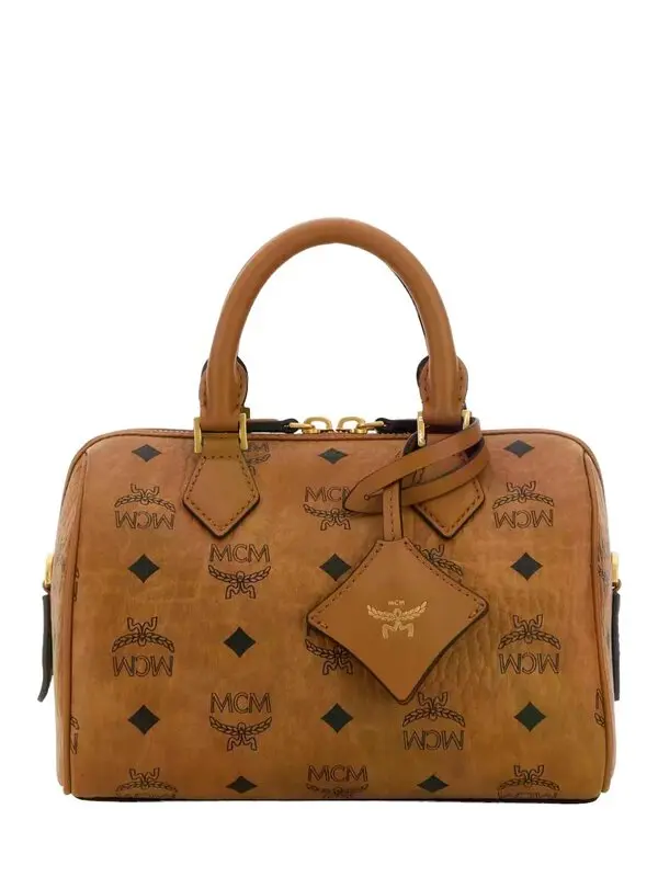 Mcm Ella Monogram-print Tote - Brown