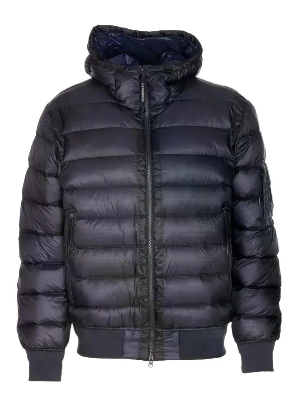 C.P. COMPANY Hooded Padded Coat - Blue