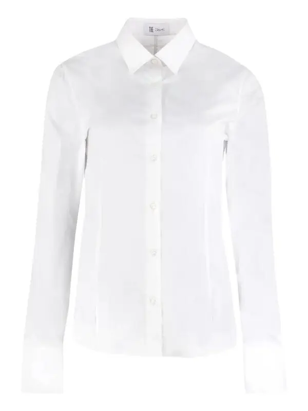 THE (ALPHABET) Cotton-blend Shirt - White