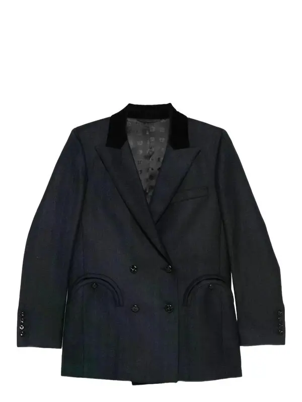 BLAZÉ MILANO Resolute Everyday Double-breasted Blazer - Blue