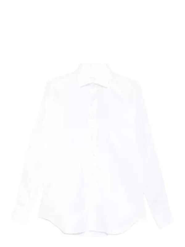 XACUS Long Sleeve Cotton Shirt - White