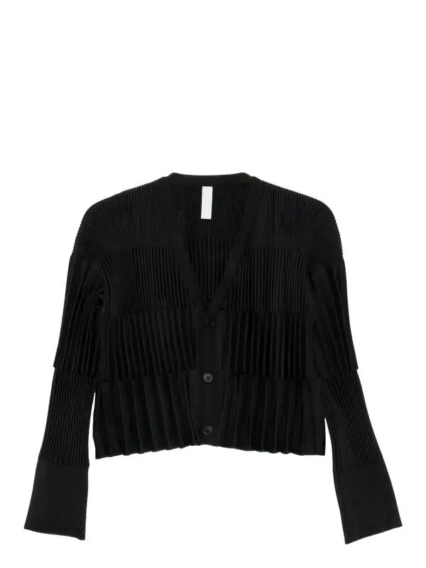 CFCL Pleated Cardigan - Black
