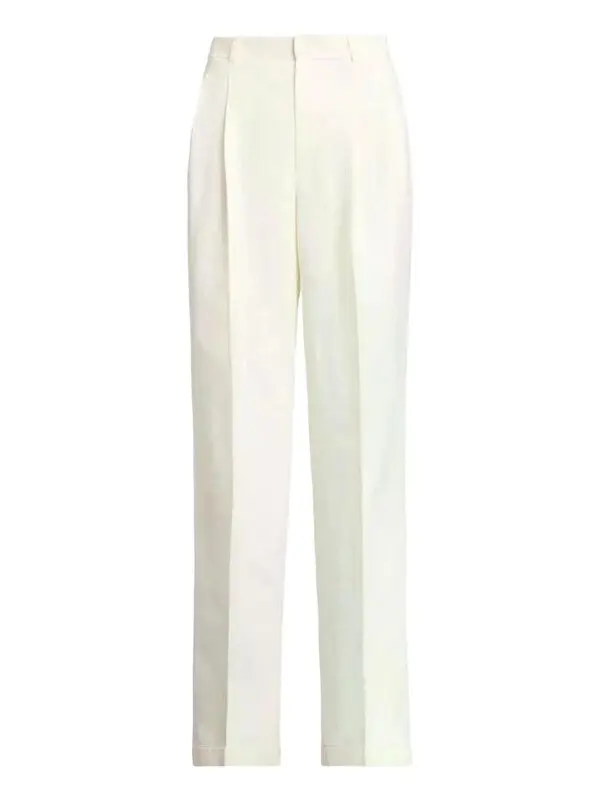 Polo Ralph Lauren Pleated Straight-leg Trousers - White