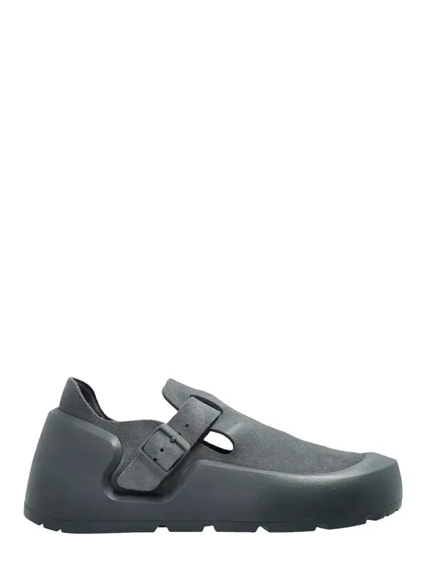 BIRKENSTOCK Reykjavik Buckle-strap Leather Sneakers - Grey