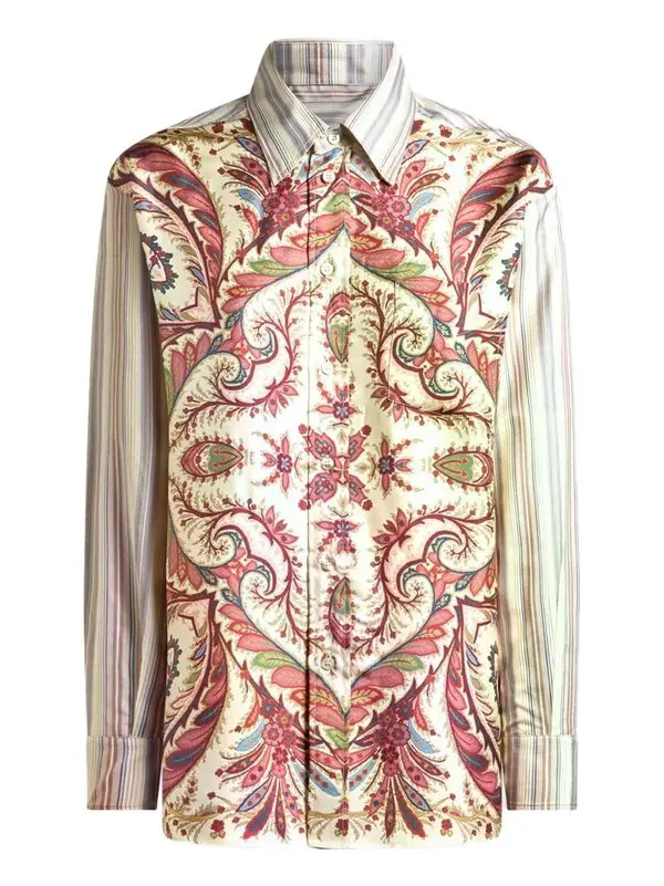 Etro Paisley-print Shirt - Neutrals