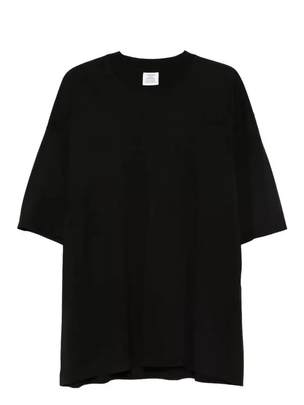 Vetements Cotton T-shirt - Black