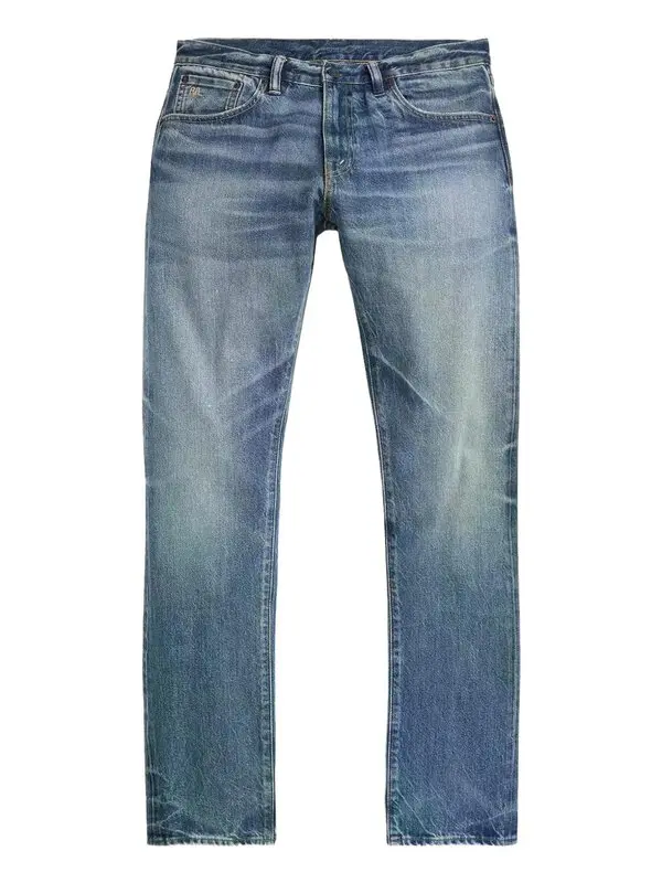 Ralph Lauren Faded Straight-leg Jeans - Blue
