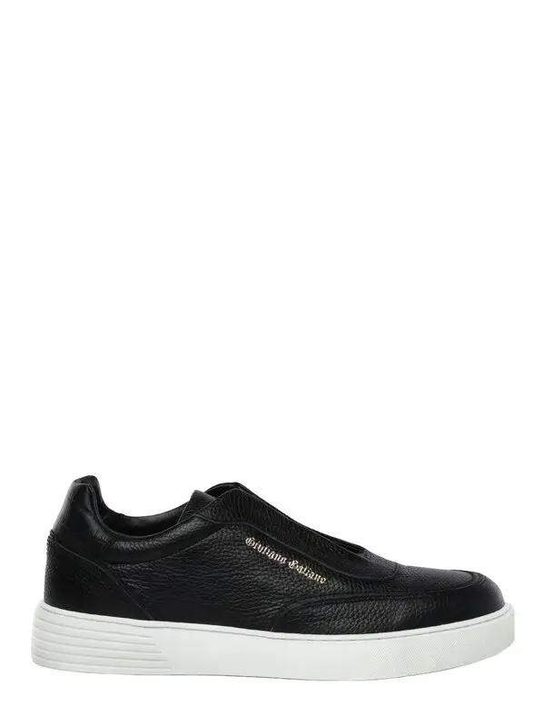 GIULIANO GALIANO Logo-detail Trainers - Black