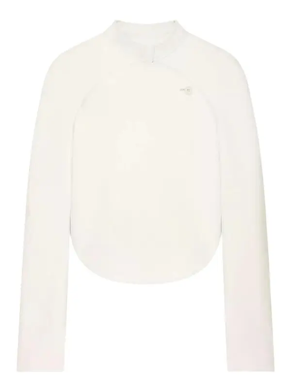 COURREGES Asymmetrical Jacket With Circular Detail - White