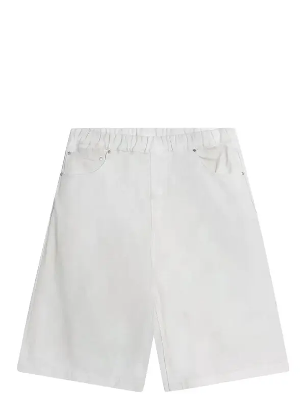 ENTIRE STUDIOS Elasticated-waist Bermuda Shorts - White