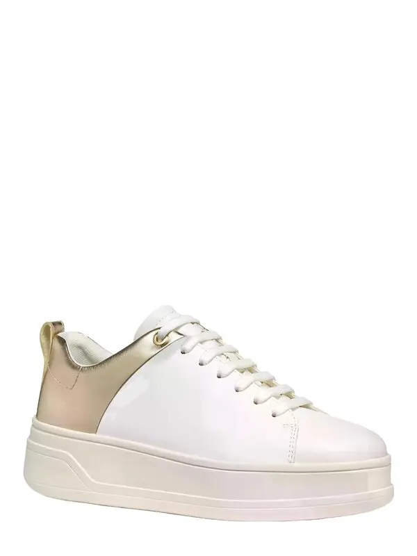 Geox Spherica Panelled Sneakers - White