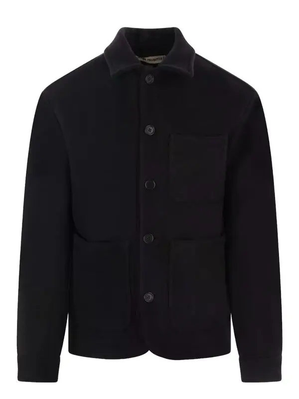 META CAMPANIA COLLECTIVE Button-closure Patch-pocket Jacket - Black
