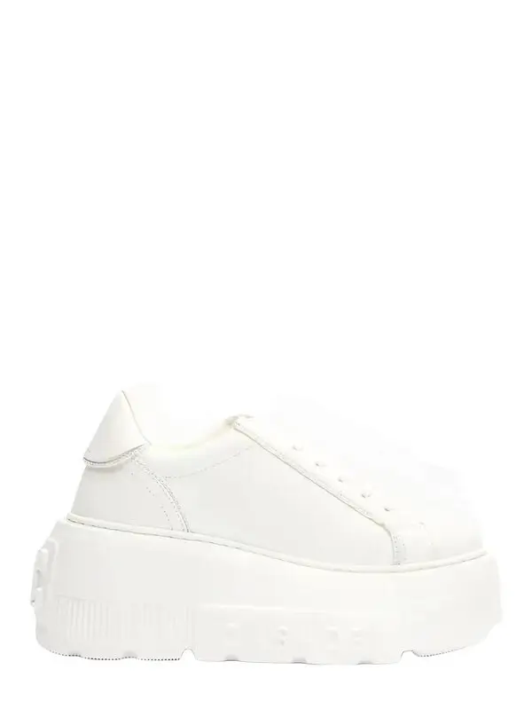 Casadei Nexus Platform Leather Sneakers - White