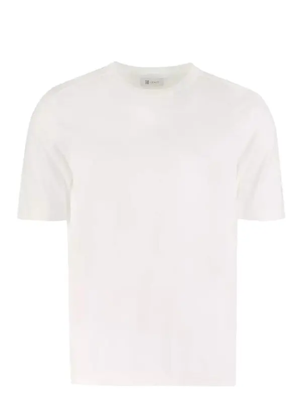 THE (ALPHABET) Short-sleeved Cotton T-shirt - White