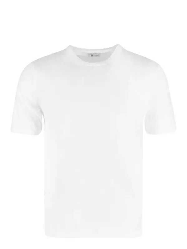 THE (ALPHABET) Cotton Knit T-shirt - White
