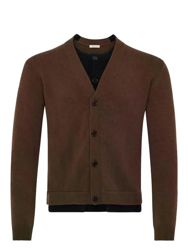 JW Anderson Layered Cardigan - Brown