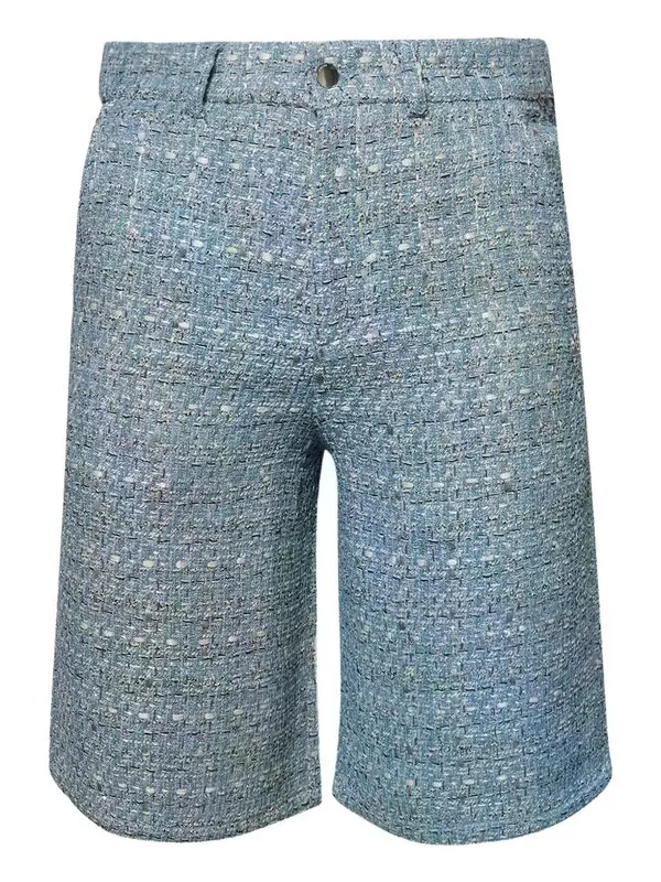 Amiri Boucle Side-pockets Shorts - Blue