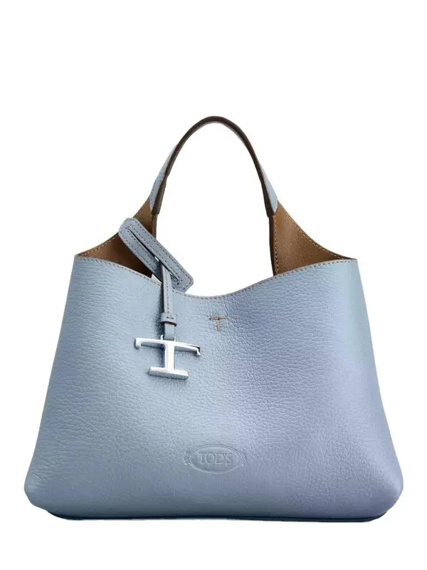 TOD'S Micro Leather Tote - Blue