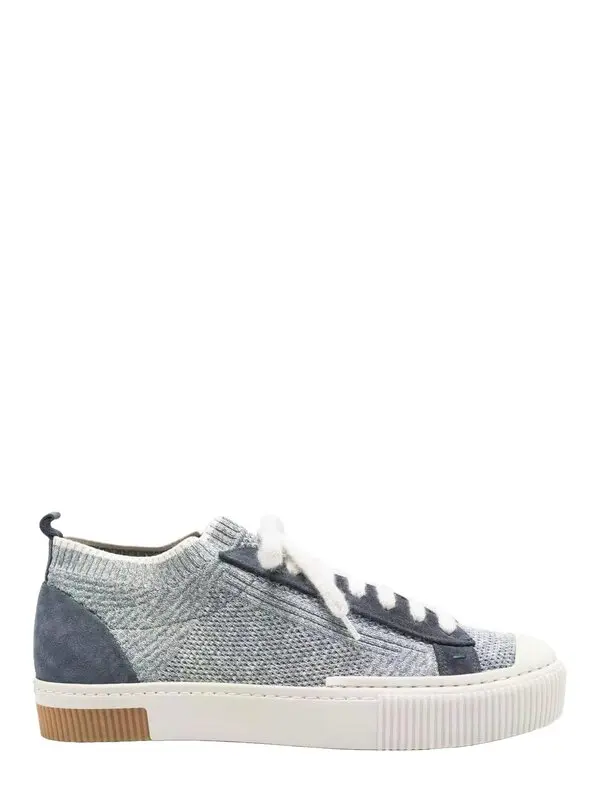 Eleventy Knitted Low Top Sneakers - Blue