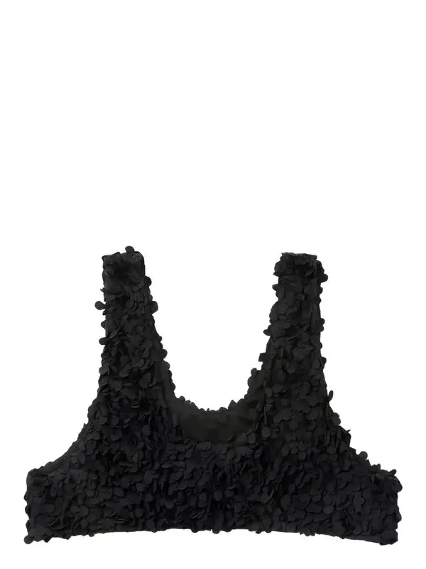 ENFOLD Petal-embellished Top - Black