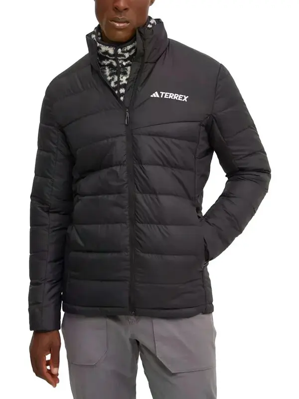 Adidas Terrex Quilted-panel Down Jacket - Black
