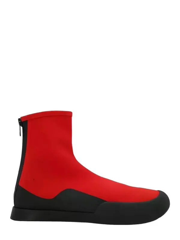 THE ROW Zip-up Ankle Boots - Red