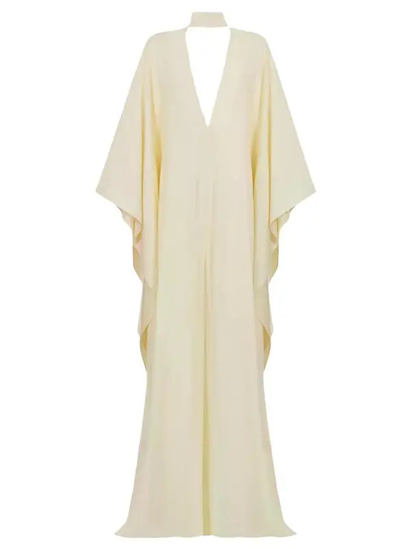 TALLER MARMO V-neck Wide-sleeve Maxi Dress - Neutrals