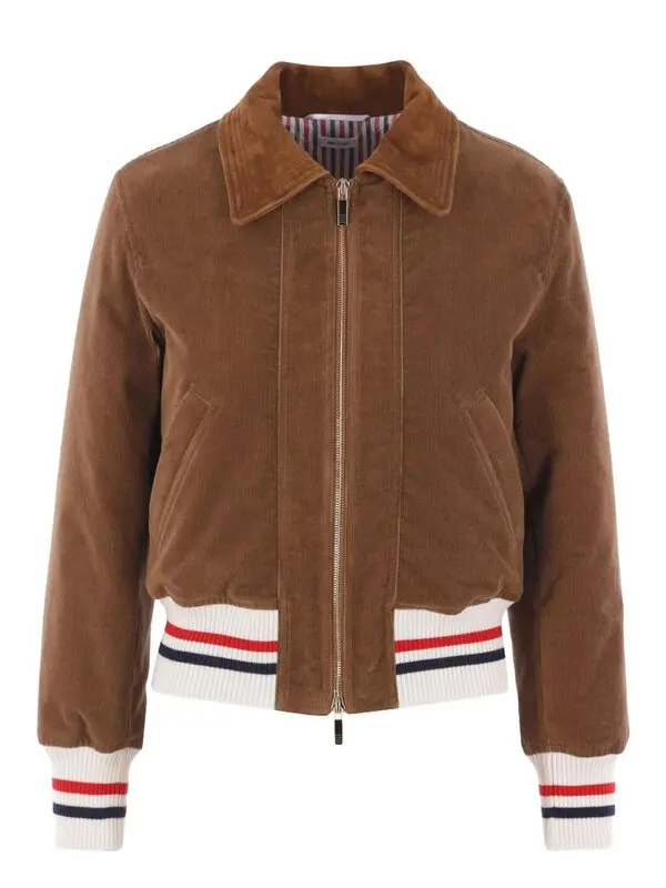 Thom Browne Cropped Padded Jacket - Brown