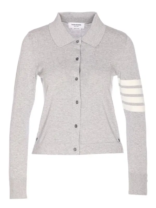 Thom Browne Long Sleeve Top - Grey
