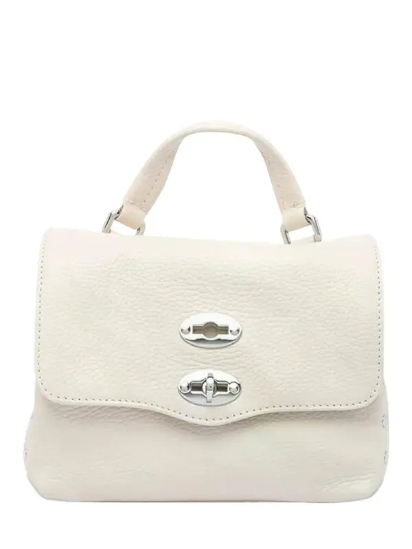 ZANELLATO Postina Turn-lock Flap Handbag - White